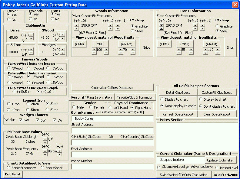 Club fitting - Greenwich Golf Fitting Studio
